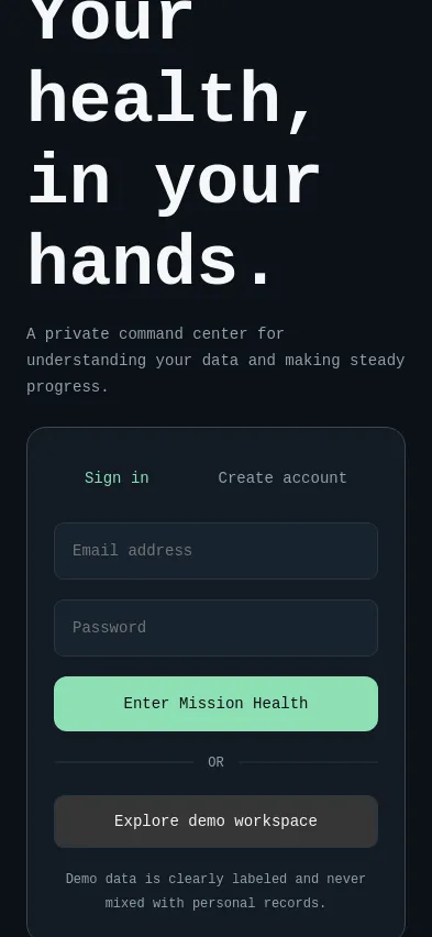 Mission Health Platform