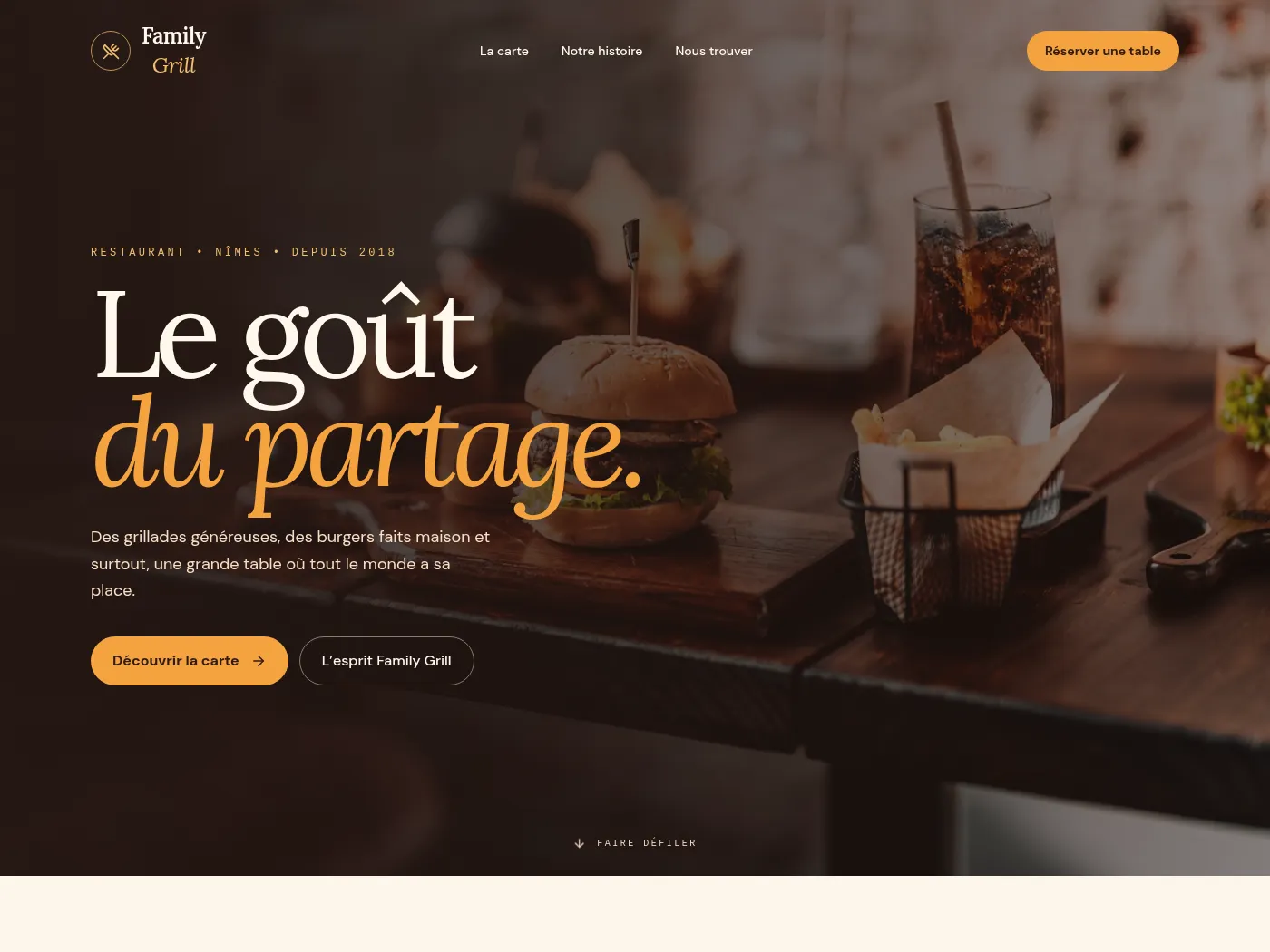 Family Grill Website