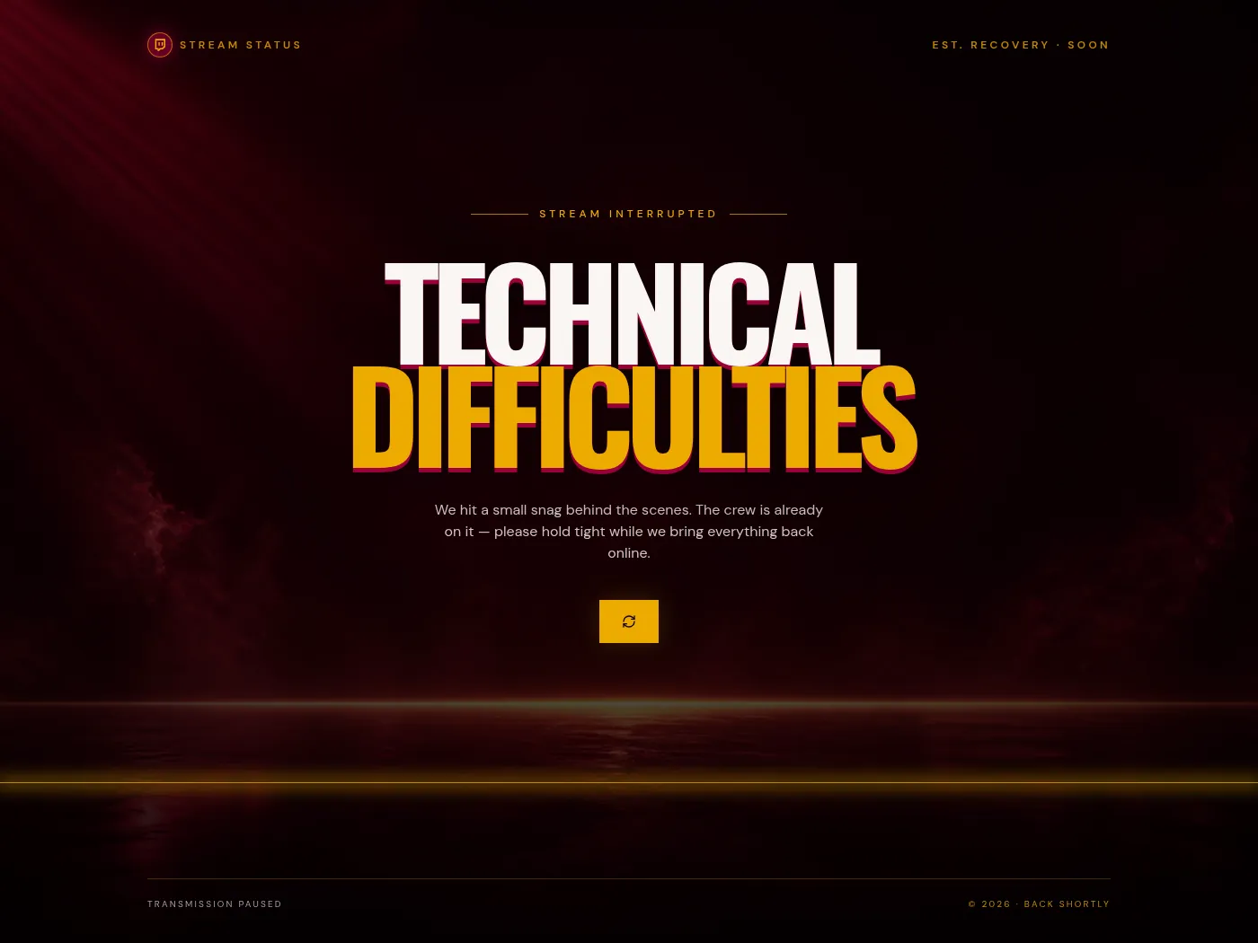 Technical Difficulties Splash