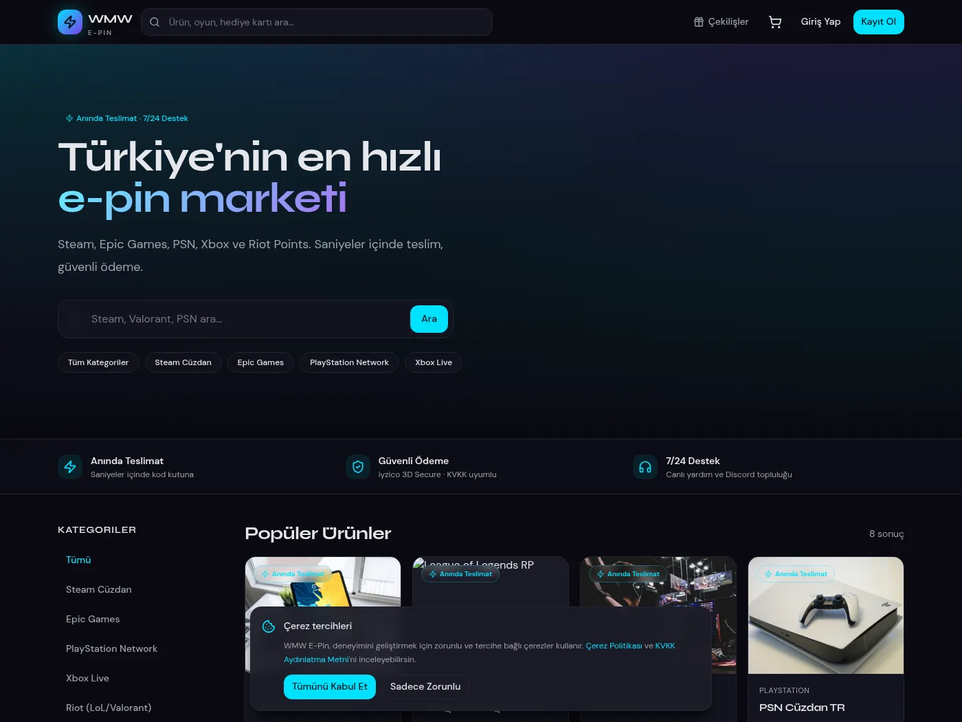 WMW E-Pin Marketplace