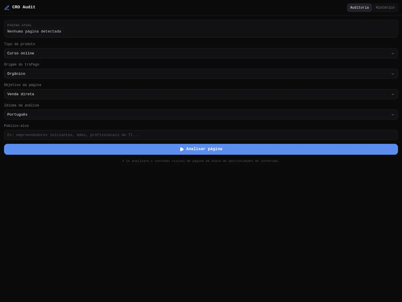 CRO Audit Chrome Extension