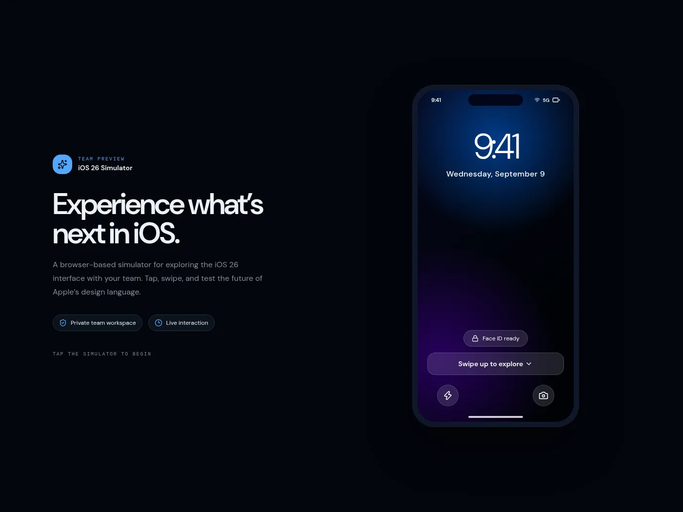 iOS 26 Web Simulator