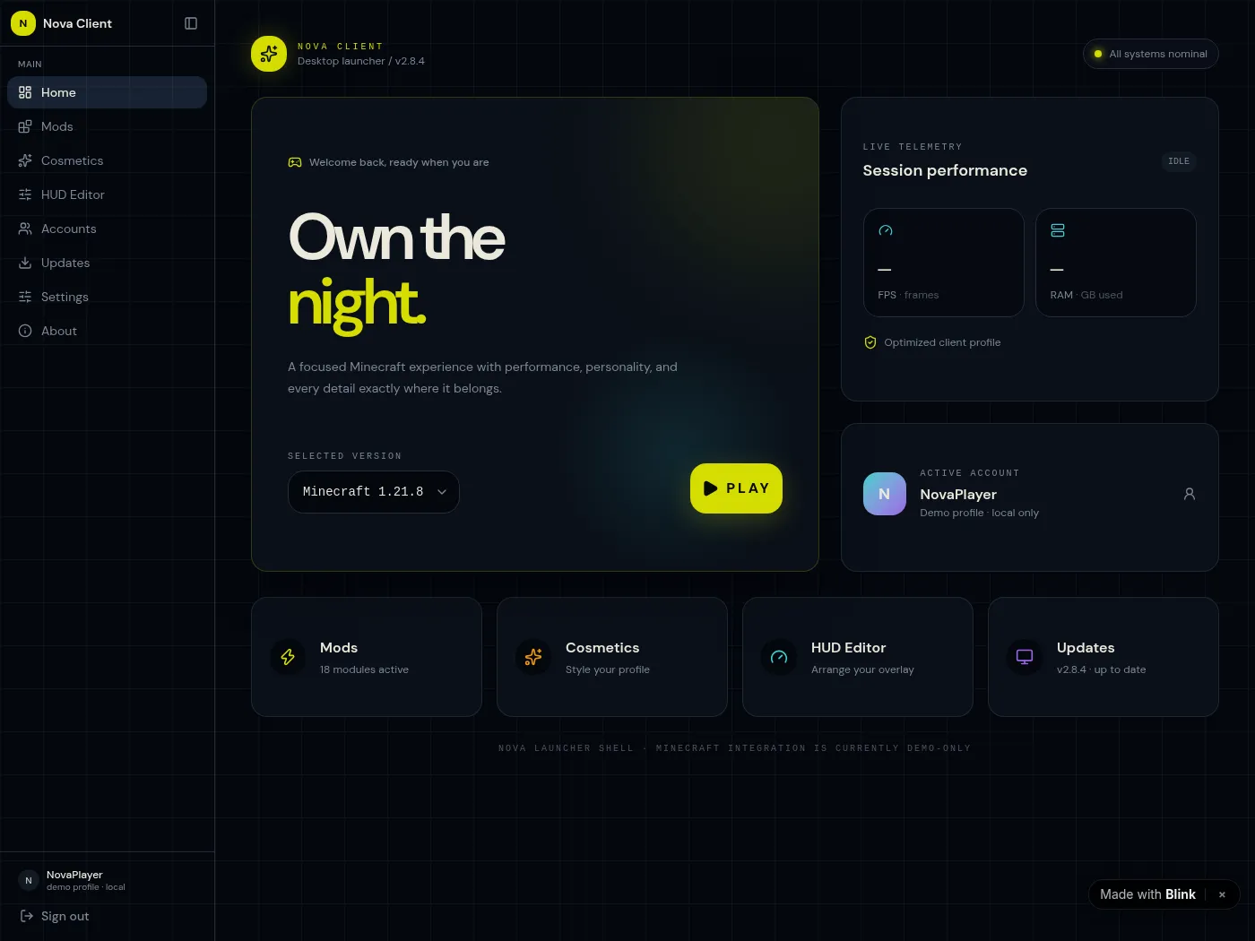 Nova Client Desktop