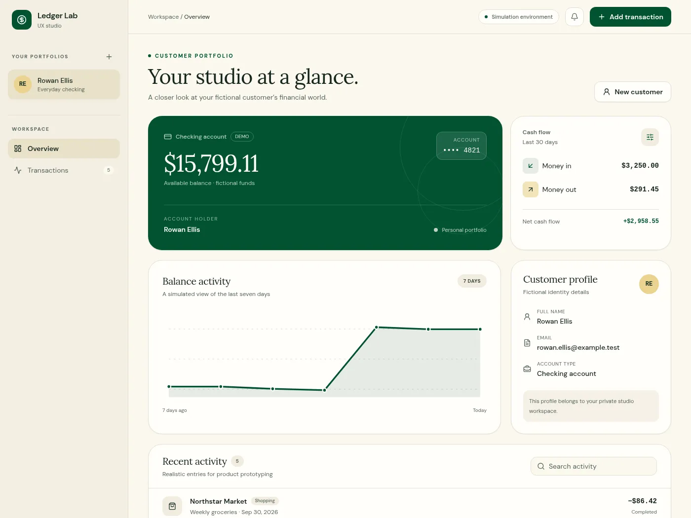 Roleplay Bank UX Studio