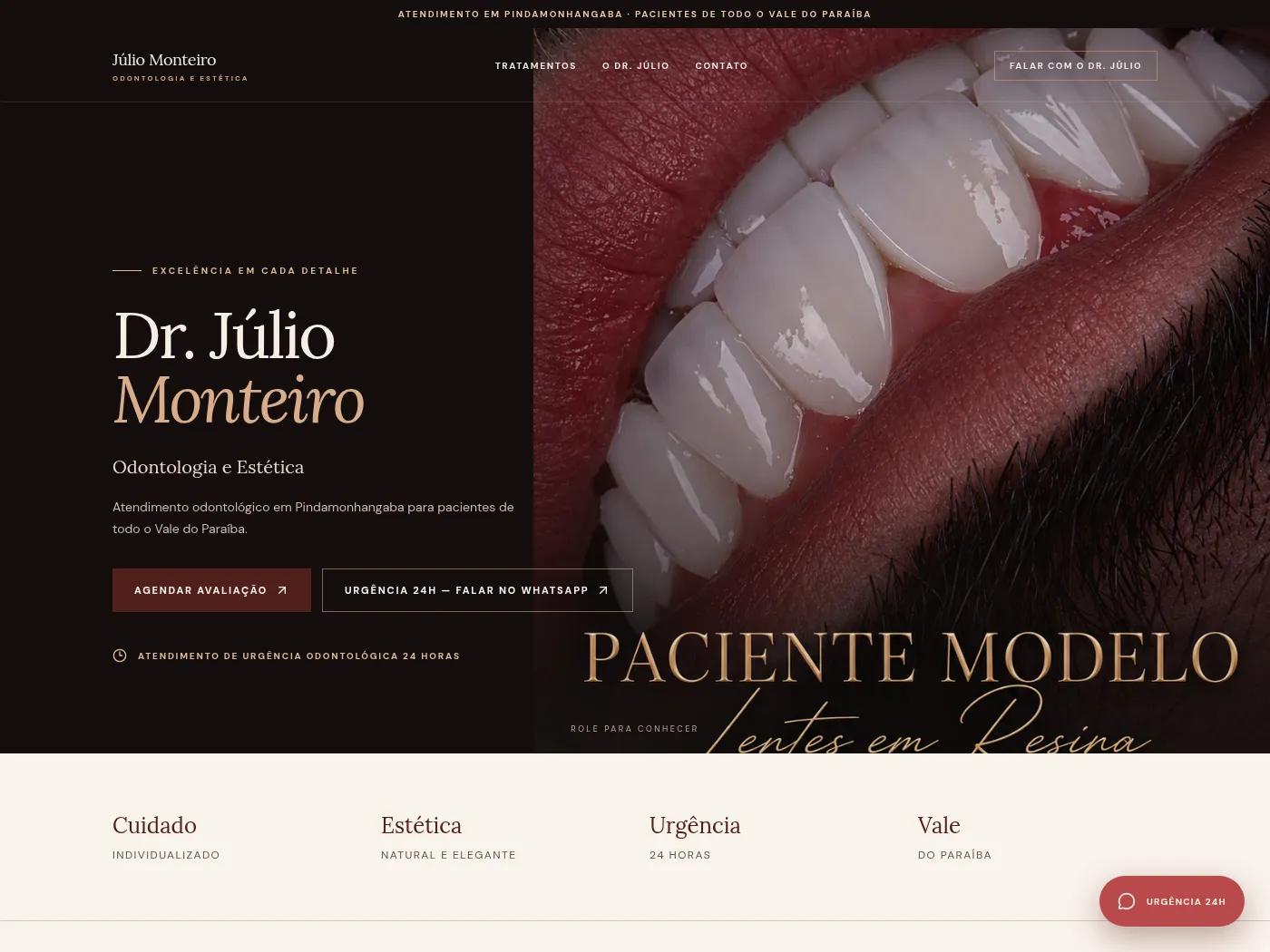 Júlio Monteiro Premium Landing