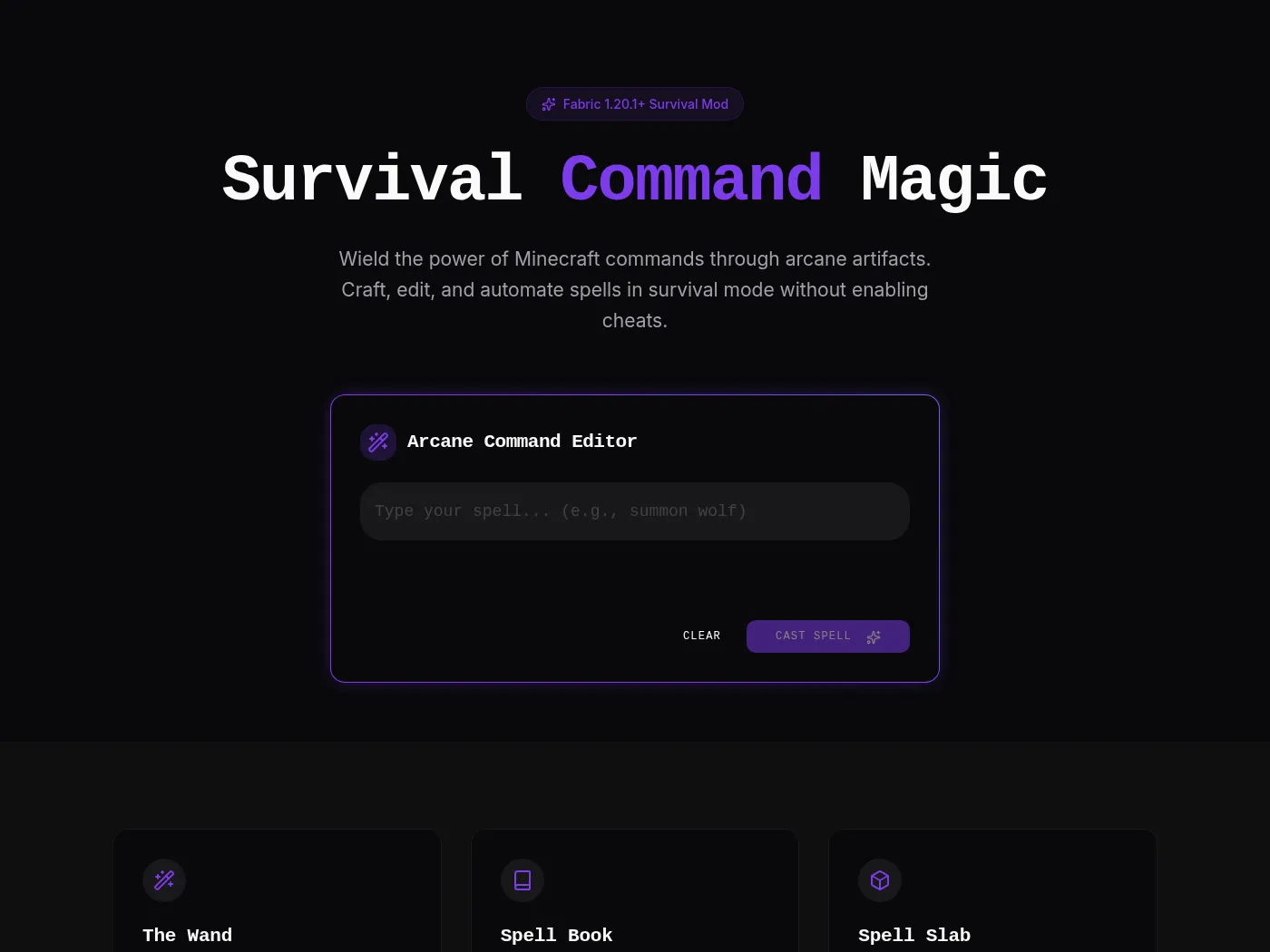 Survival Command Magic
