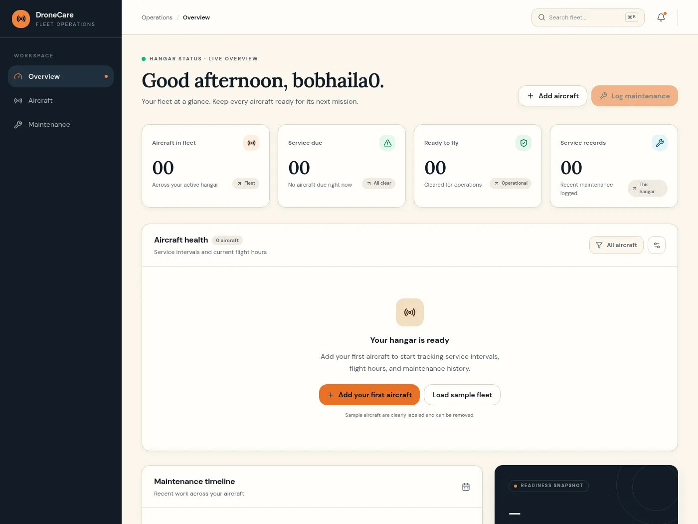 DroneCare Tracker