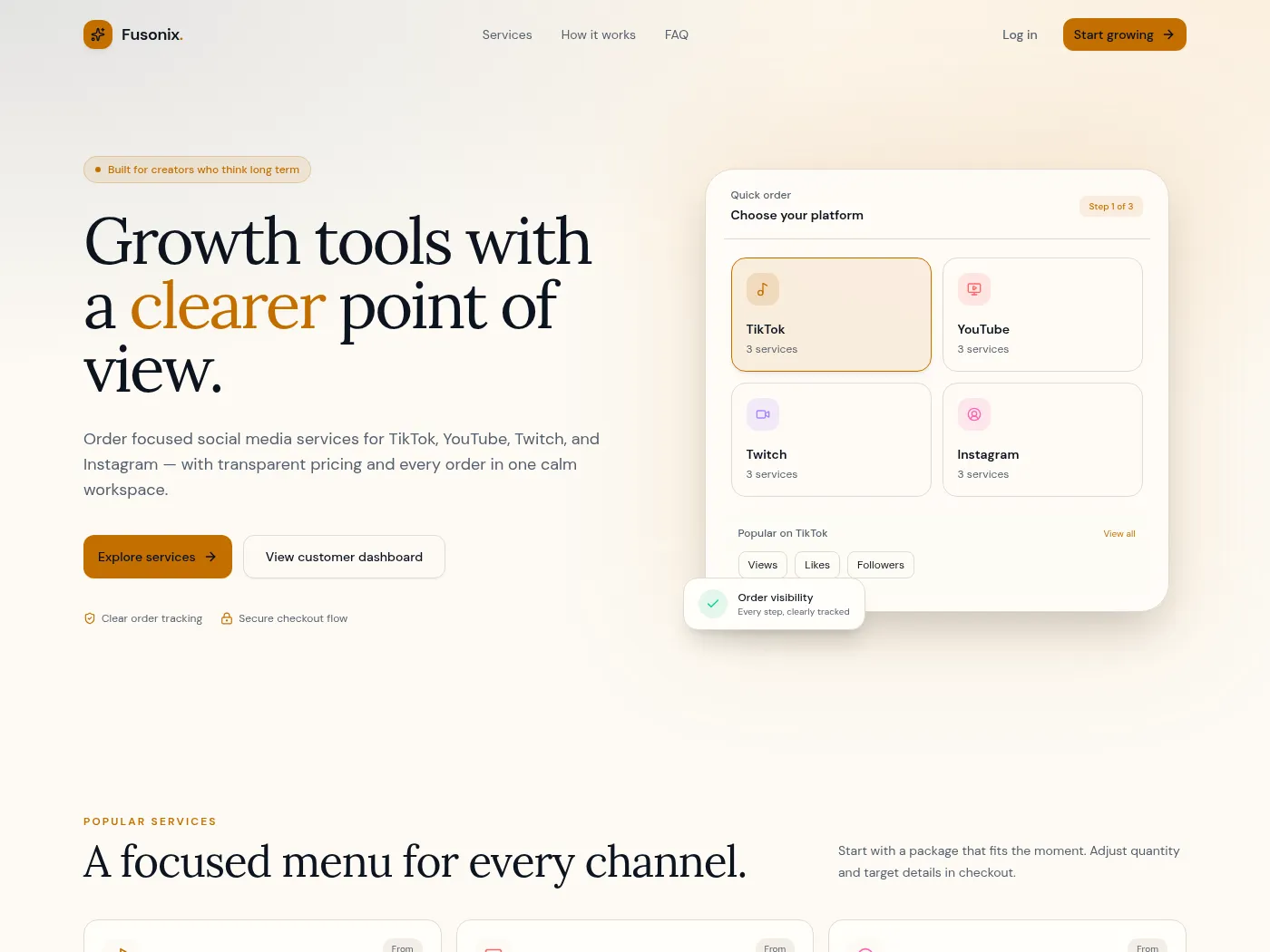 Fusonix Social Growth Hub