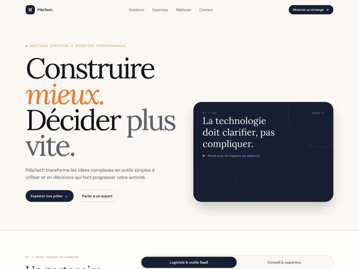 PôleTech Solutions Web