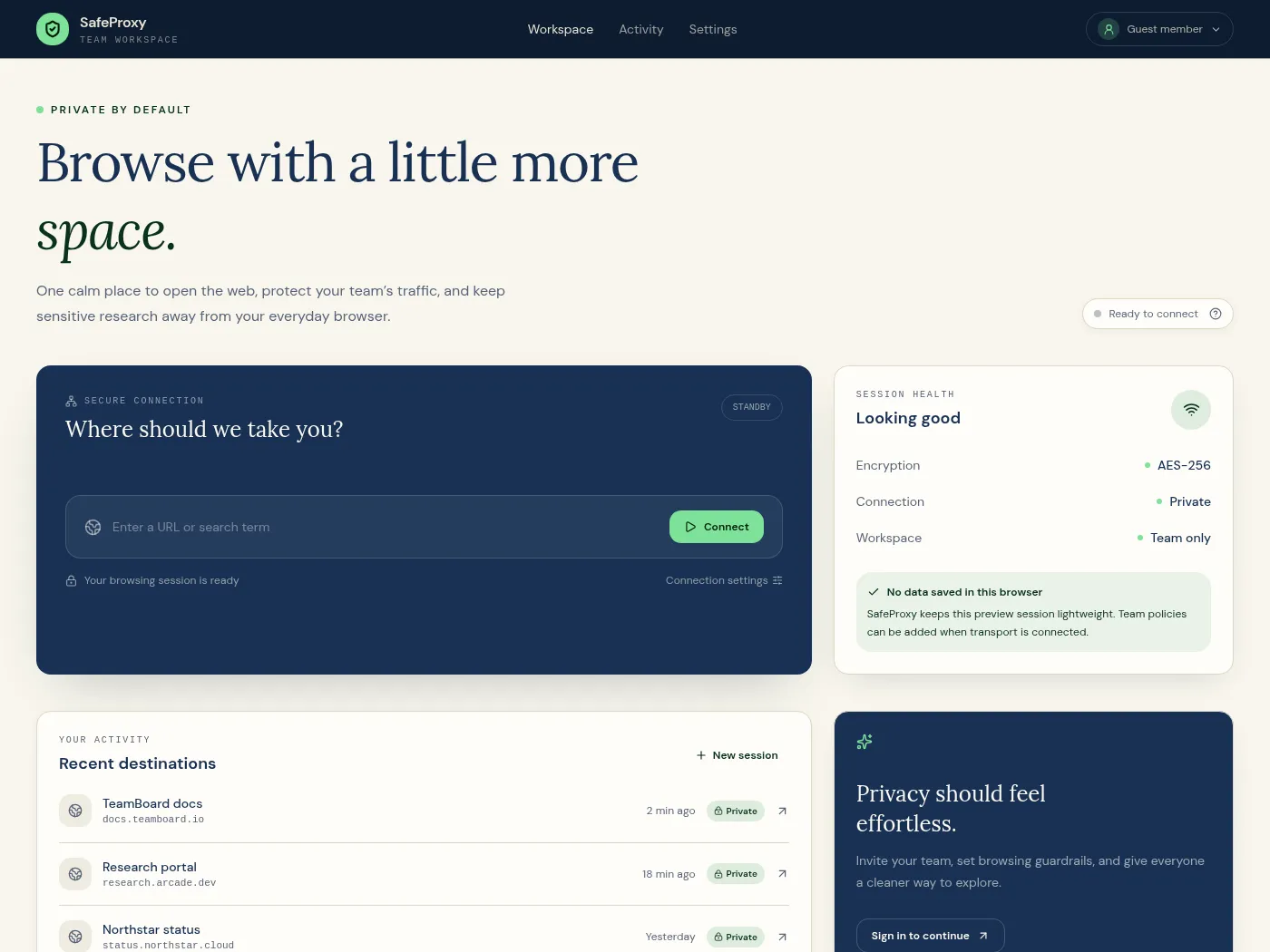 SafeProxy Web Service