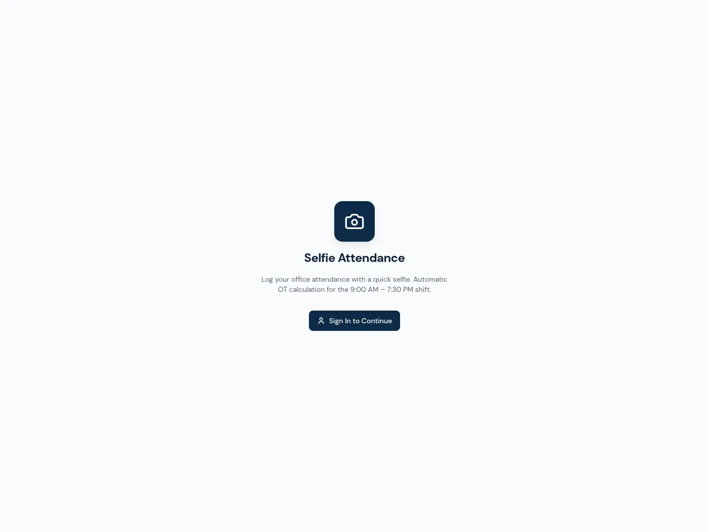 Selfie Office Attendance App