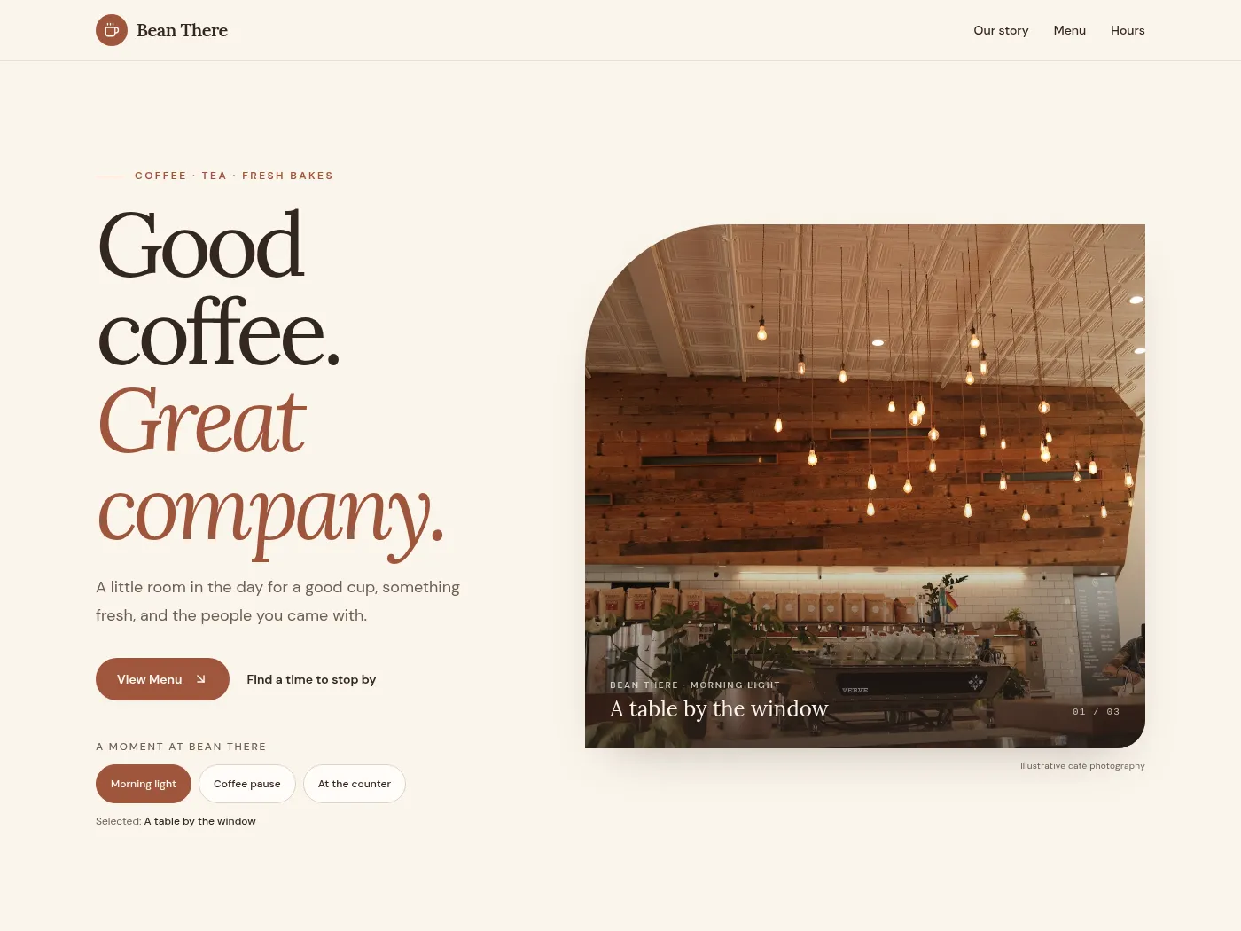 Bean There Café Site