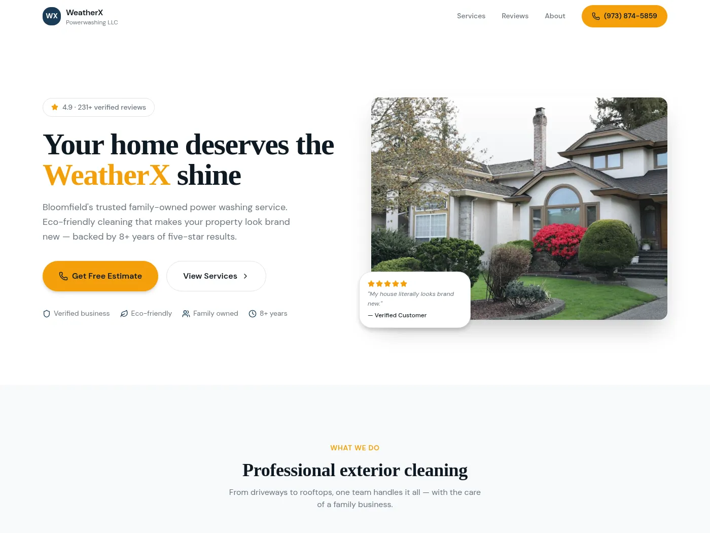 WeatherX Powerwash Site