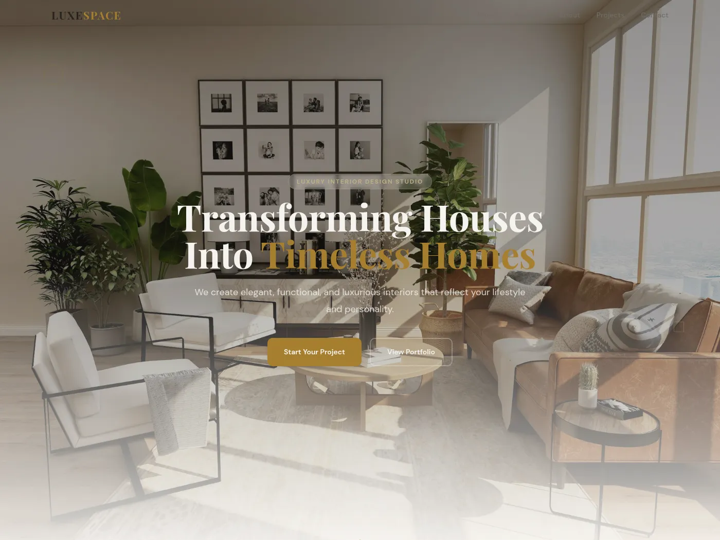 LuxeSpace Interiors Site