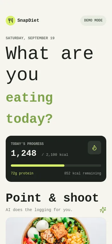 SnapDiet AI Tracker
