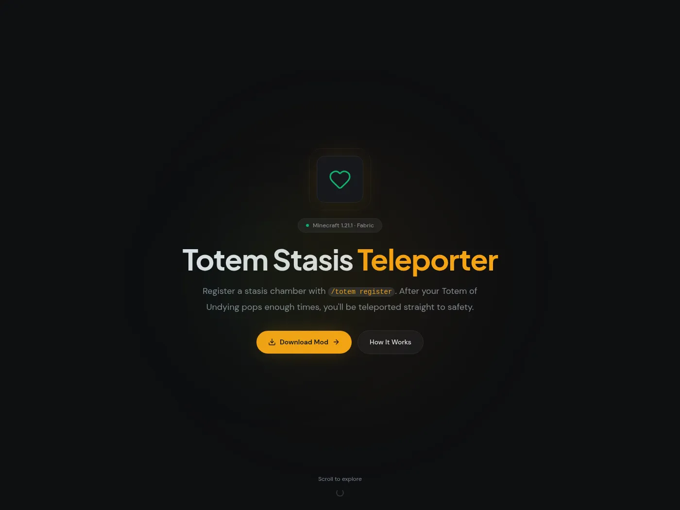 Totem Stasis Teleporter