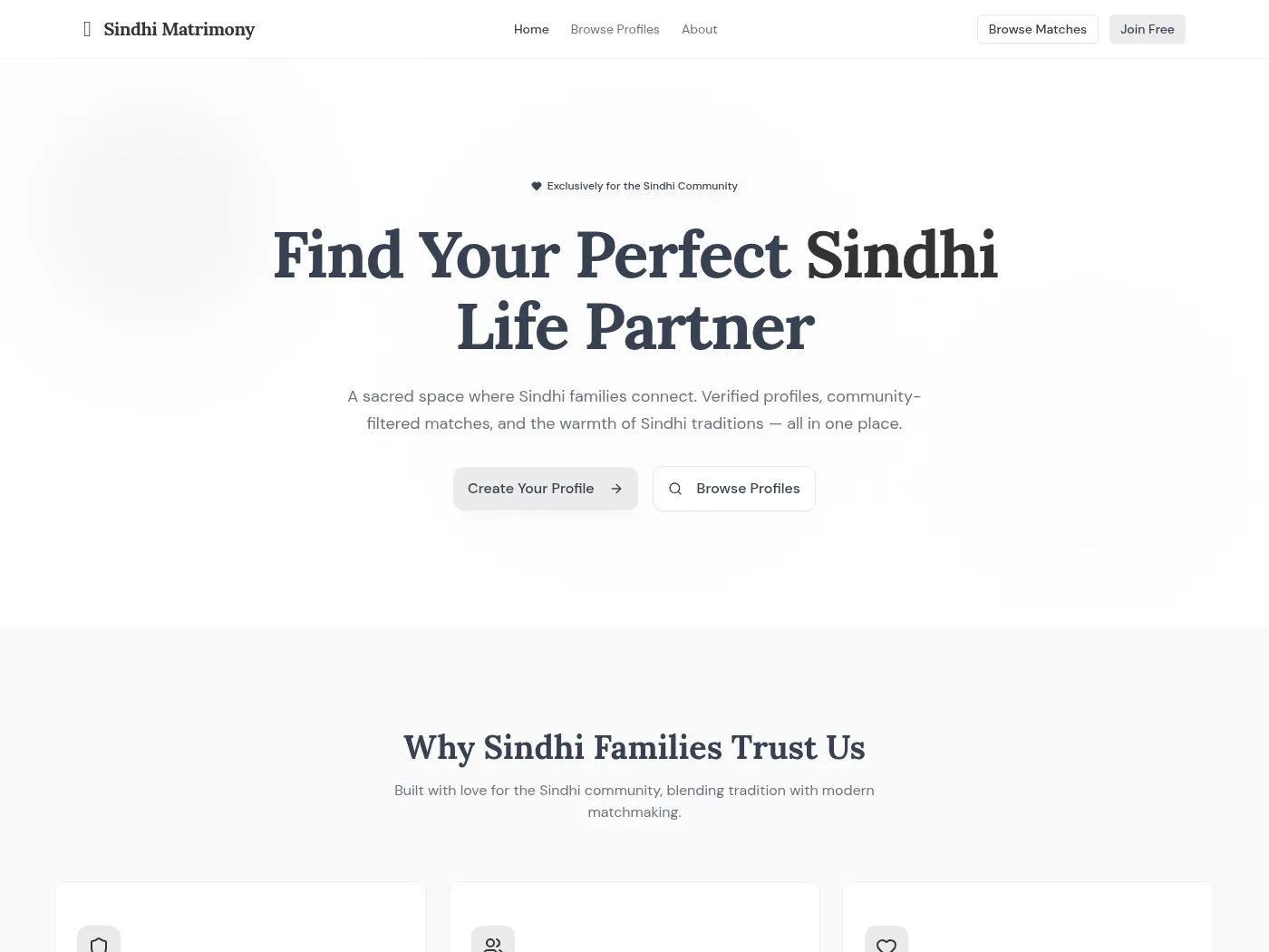 Sindhi Matrimony Hub