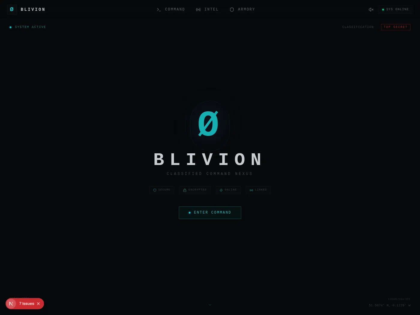 ØBLIVION HQ Base Framework