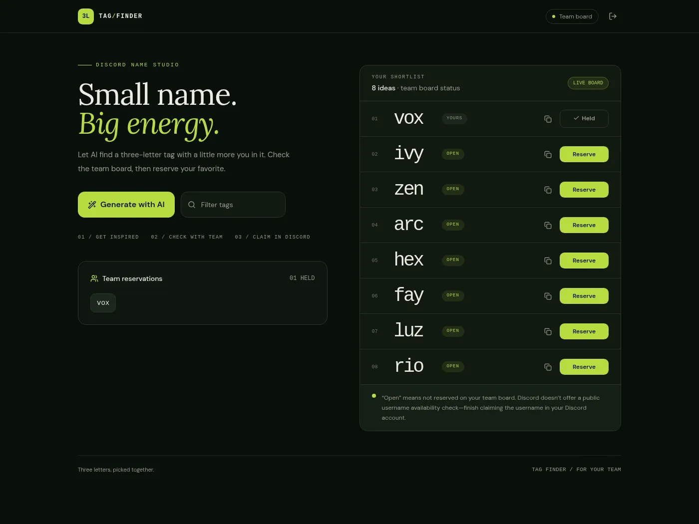 AI Discord Tag Finder