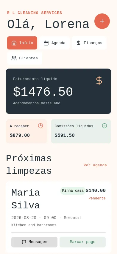 R L Cleaning Scheduler
