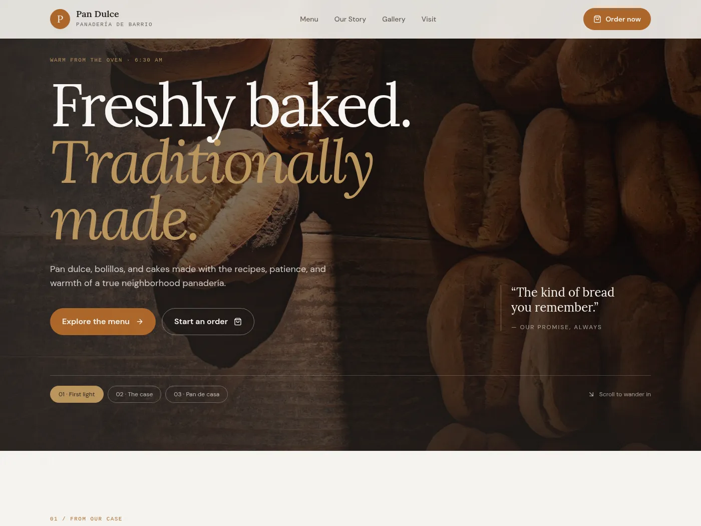 Pan Dulce Bakery Web