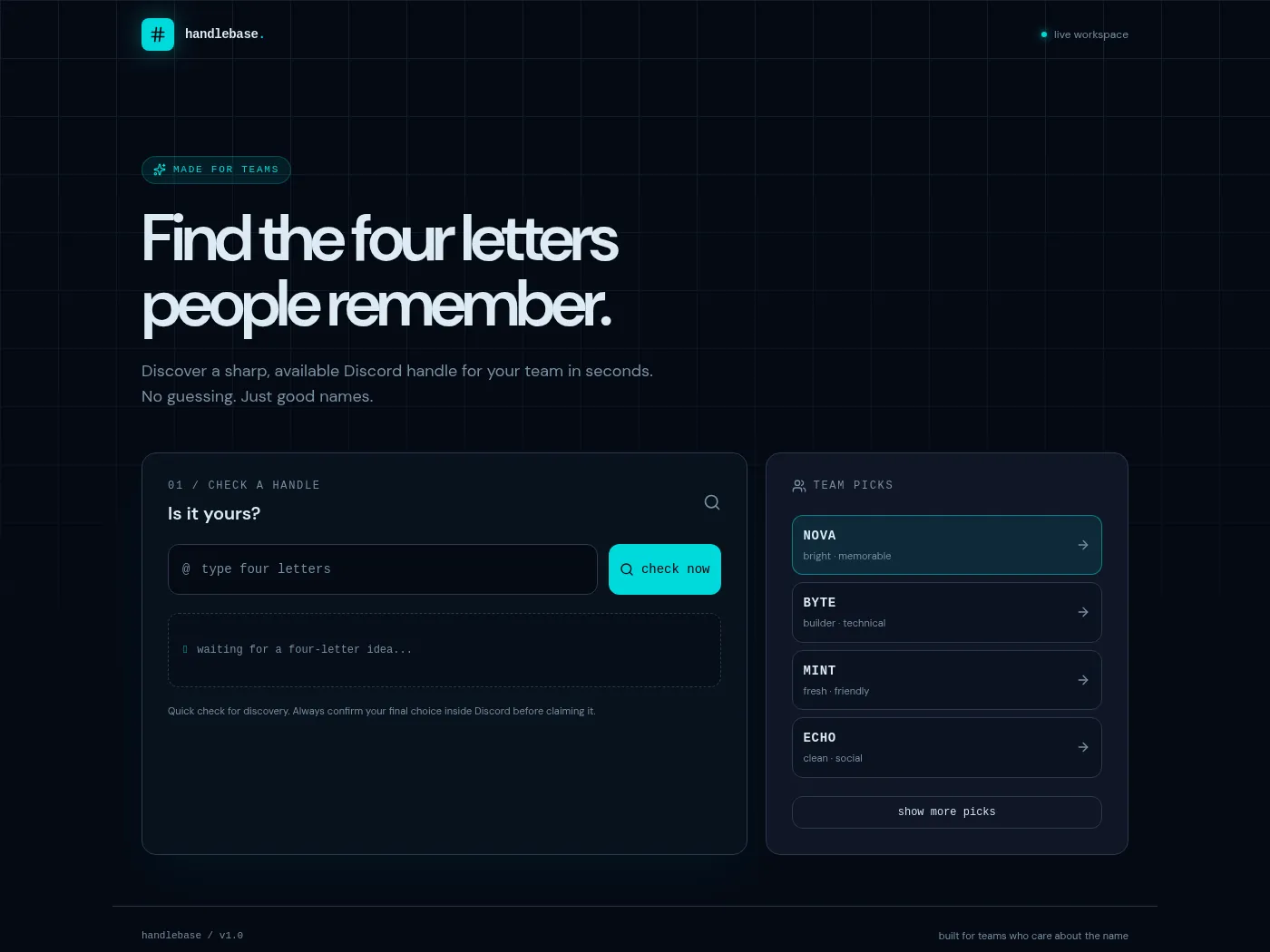 Discord Handle Finder