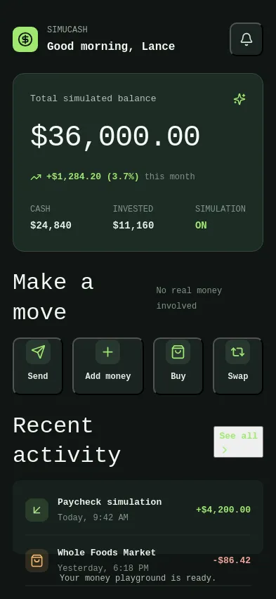 SimuCash Mobile Wallet