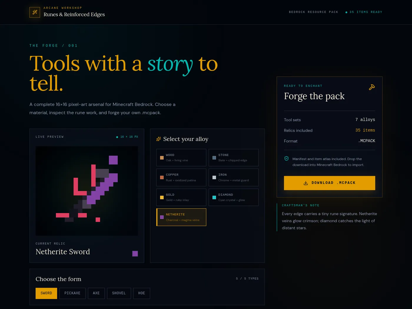 Arcane Runes Tools Pack