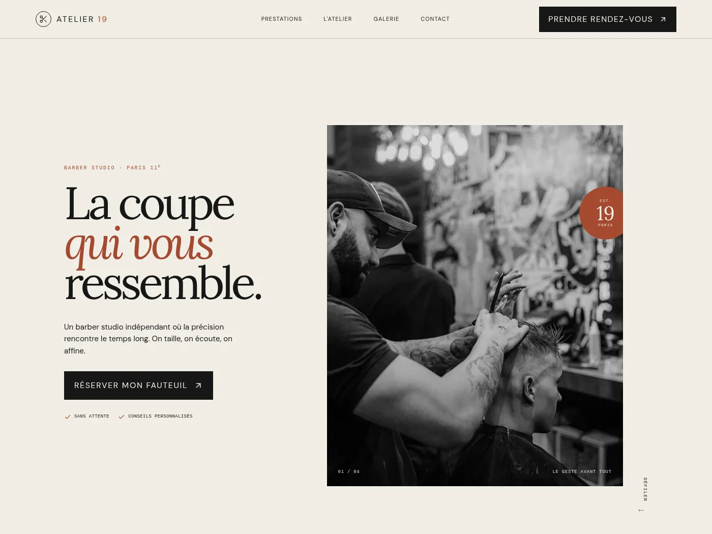 Barber Showcase Site