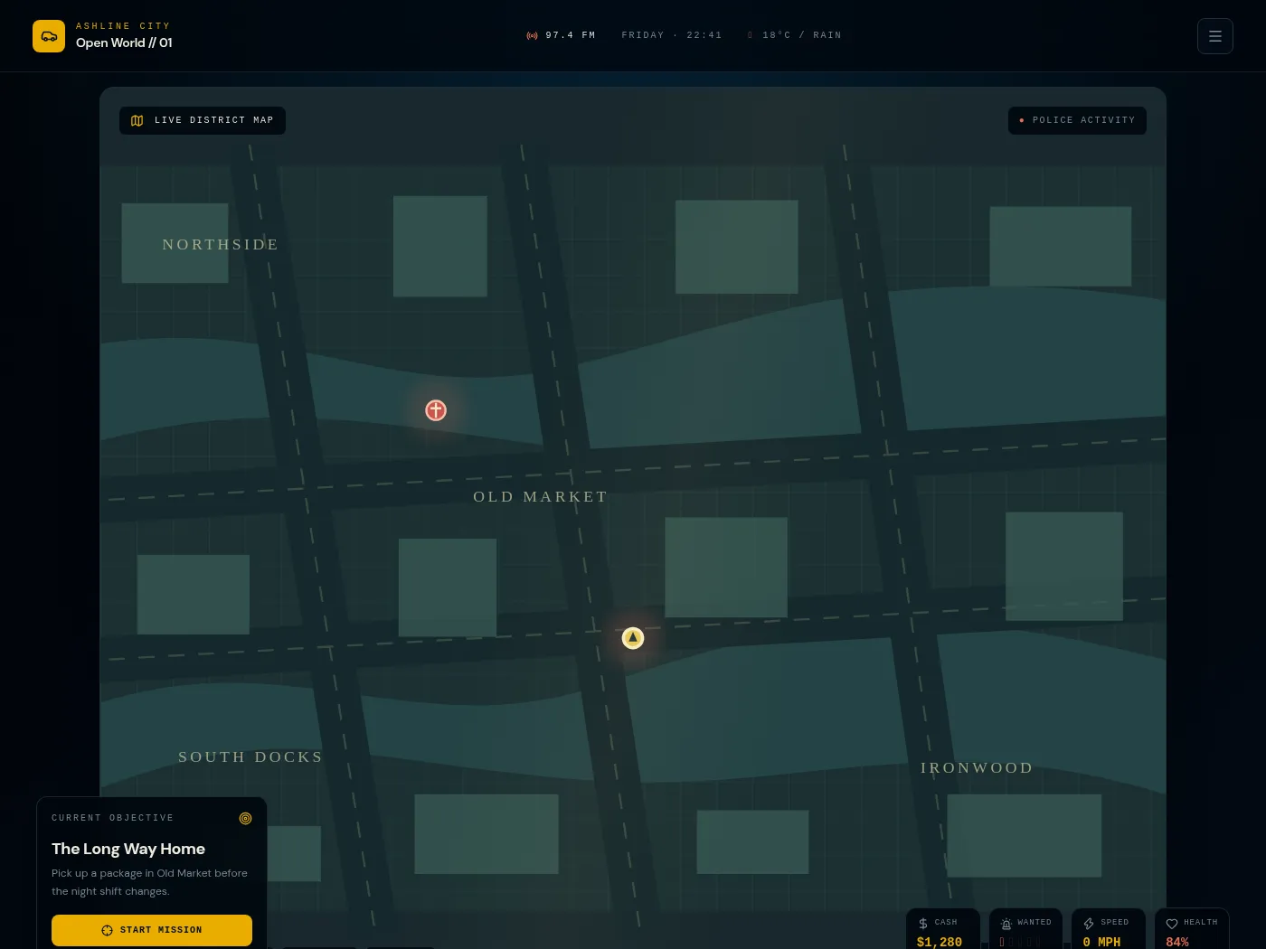 Open World City Game