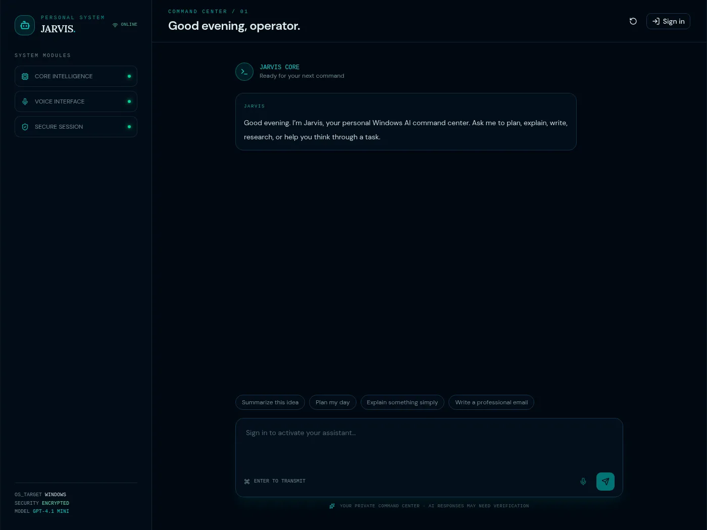Jarvis AI Assistant