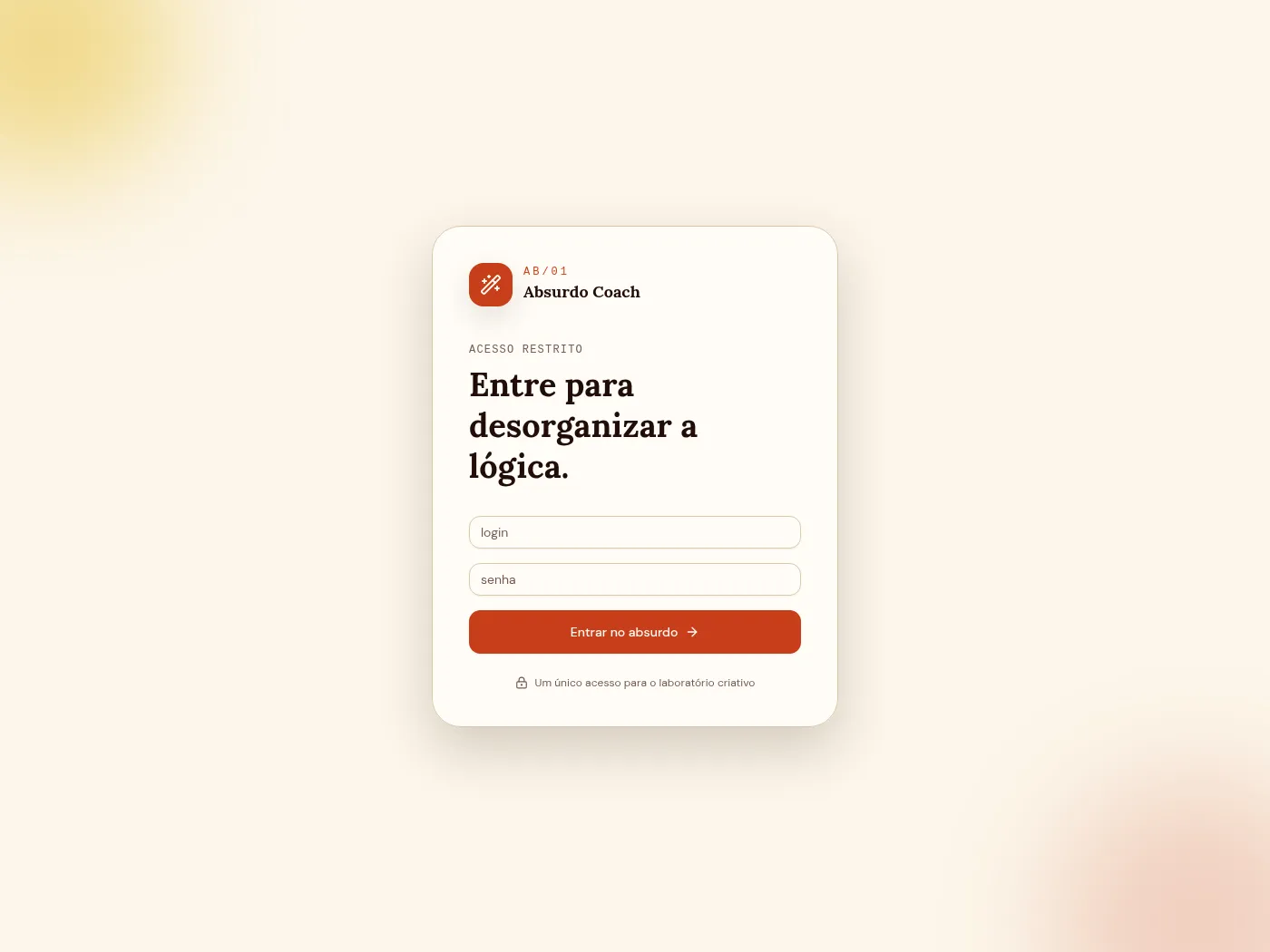 Absurdo Coach Generator