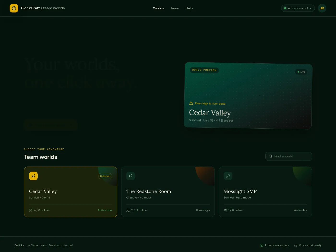 BlockCraft Web Client