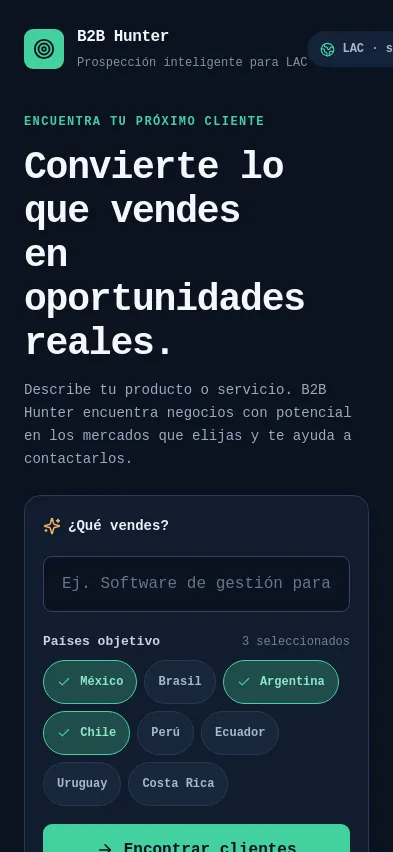 B2B Hunter App