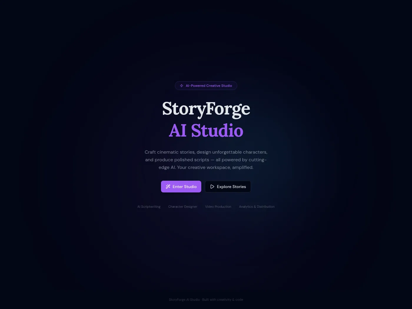 StoryForge AI Studio