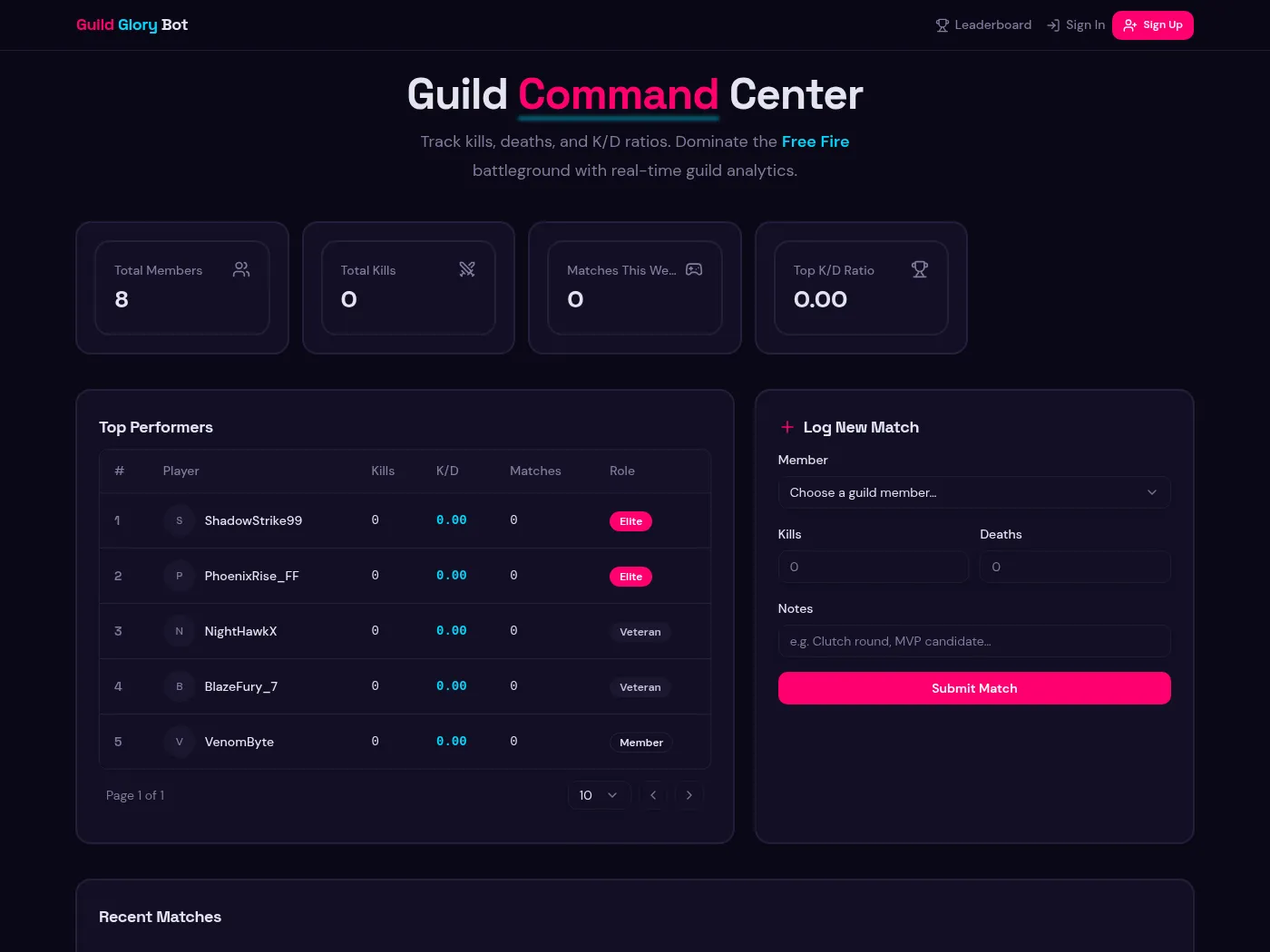 Guild Glory Bot