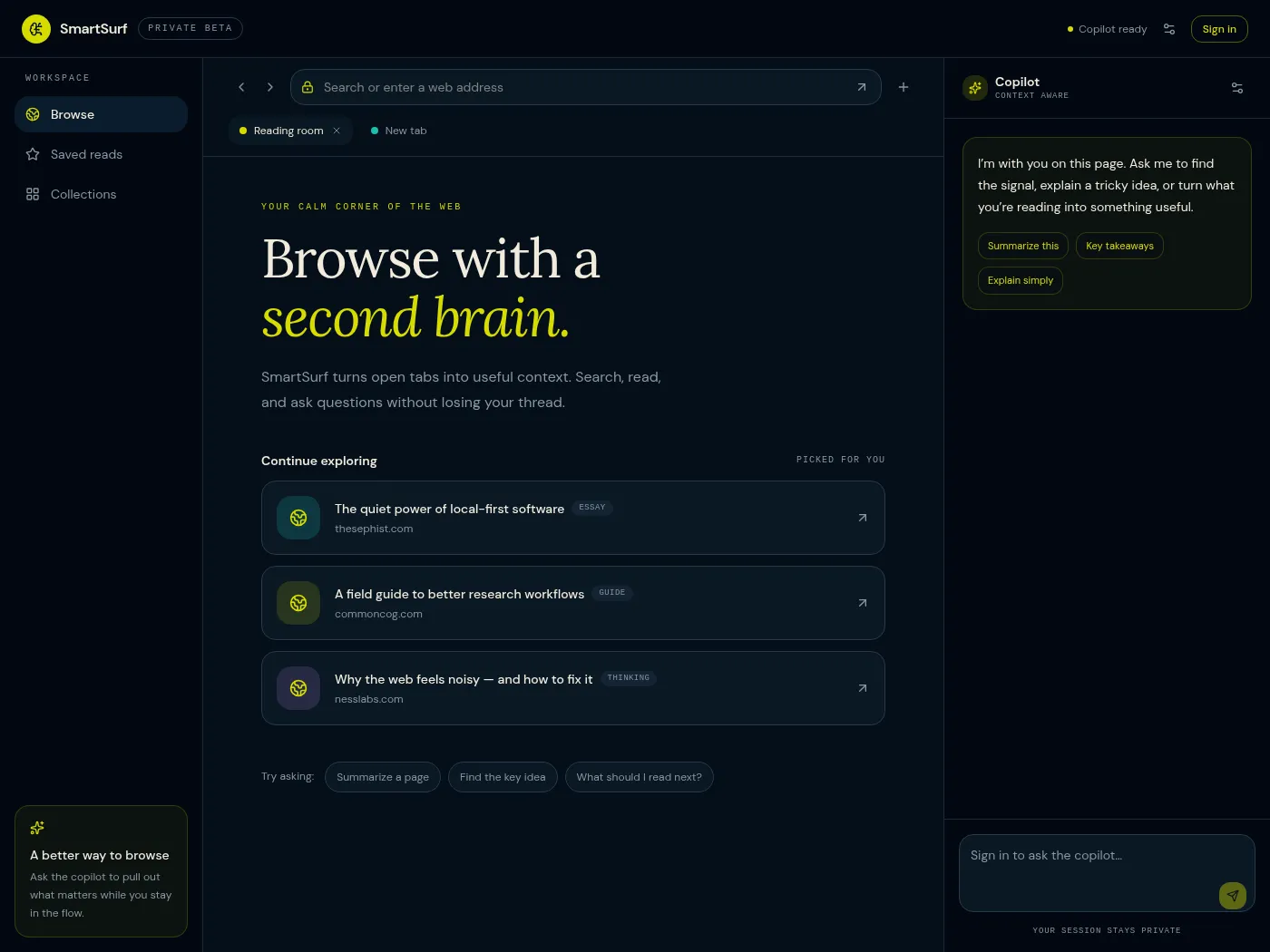 SmartSurf AI Browser