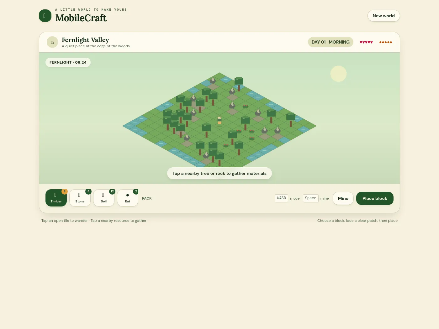 MobileCraft Sandbox