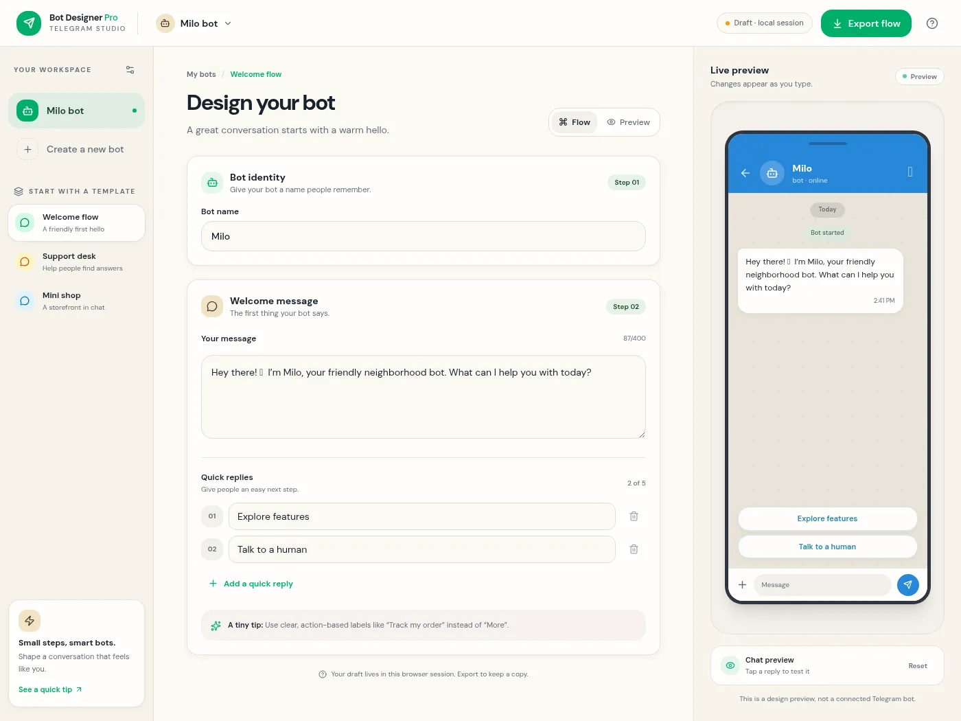 Bot Designer Pro