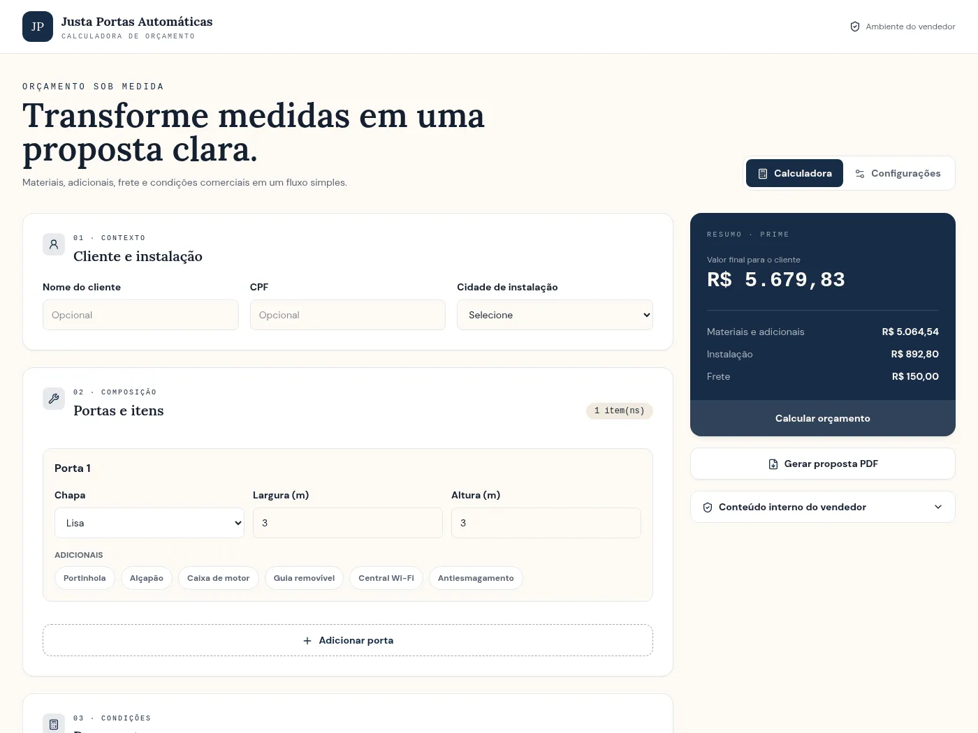 Justa Orçamento Pro
