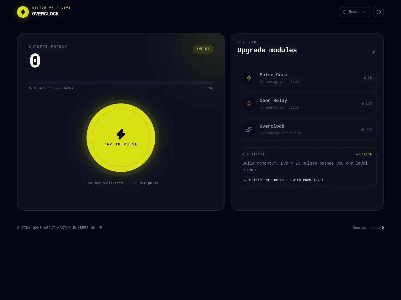Upgrade Clicker Game