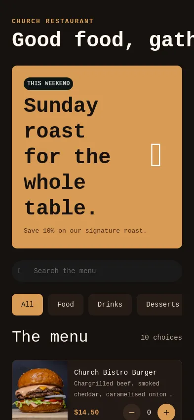 Church Bistro App