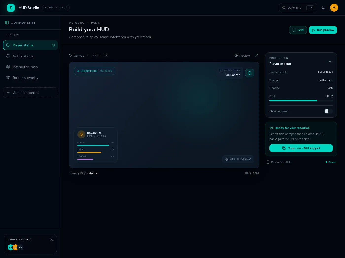 FiveM Figma HUD Suite