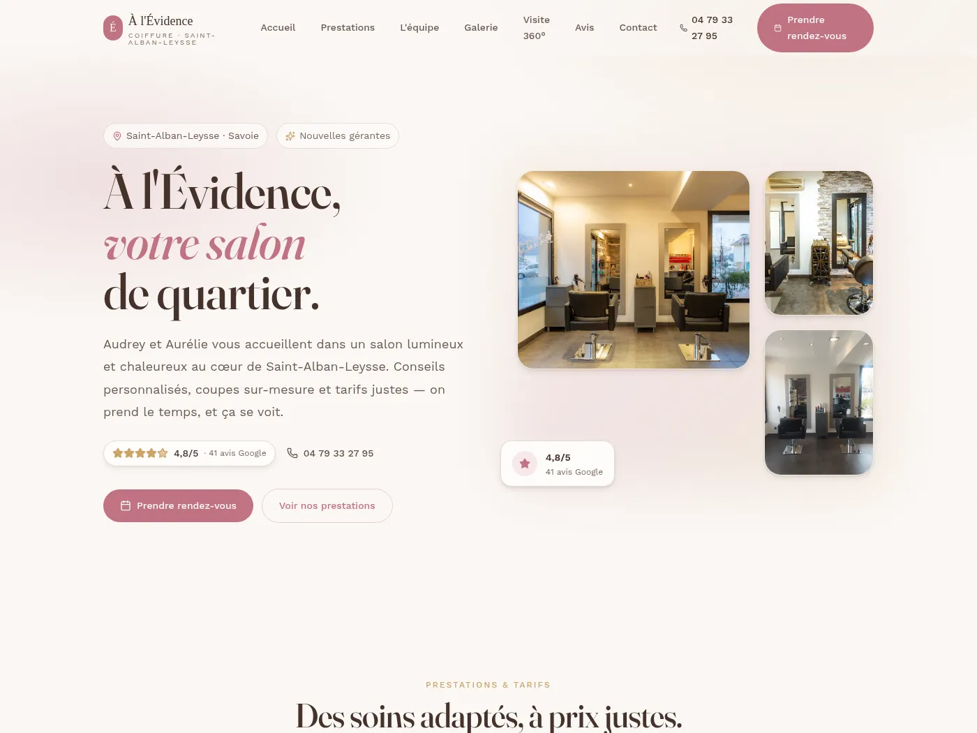 À l'Évidence Coiffure Web