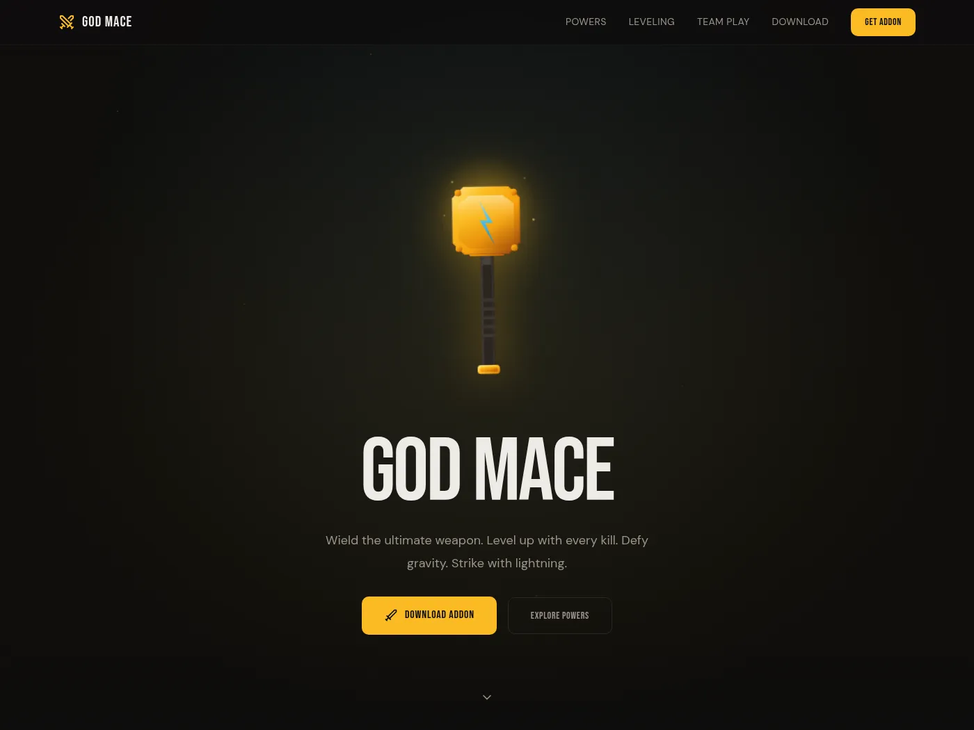 God Mace Minecraft Addon