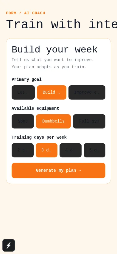 Smart Workout Planner