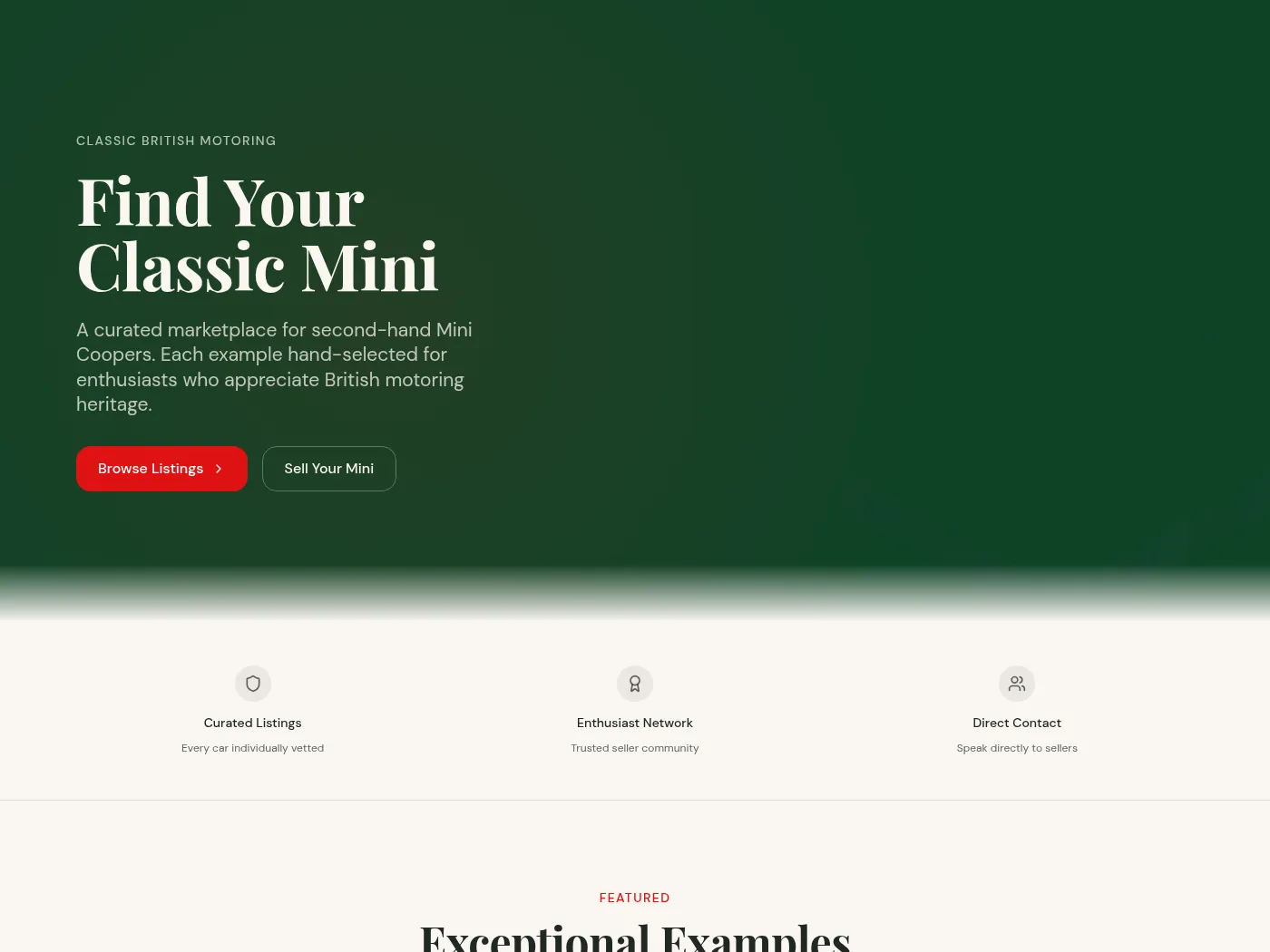 Mini Cooper Marketplace