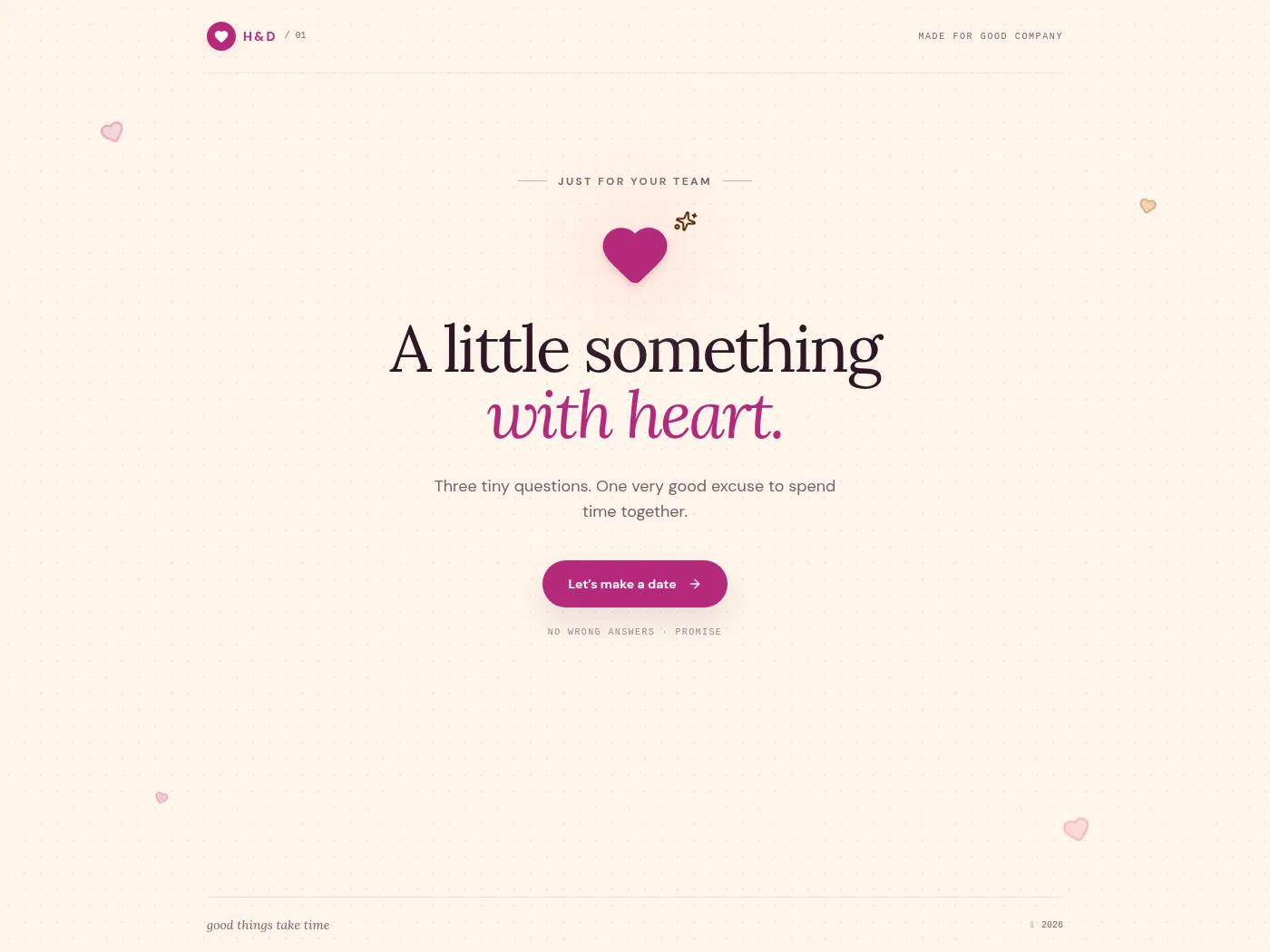 Hearts & Dates Quiz