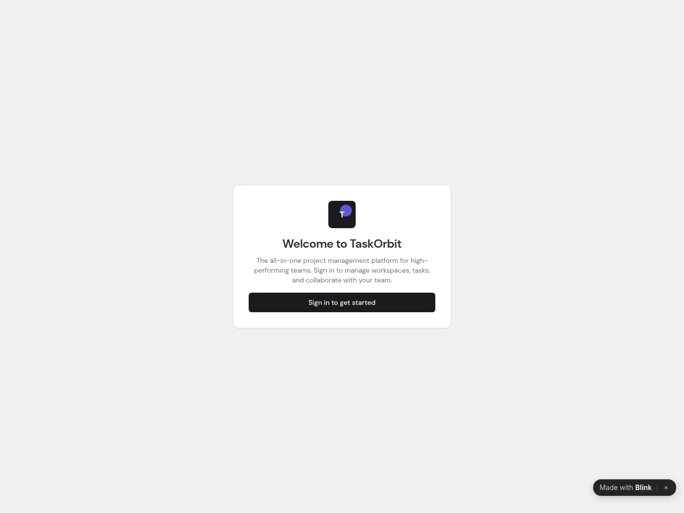 TaskOrbit Platform