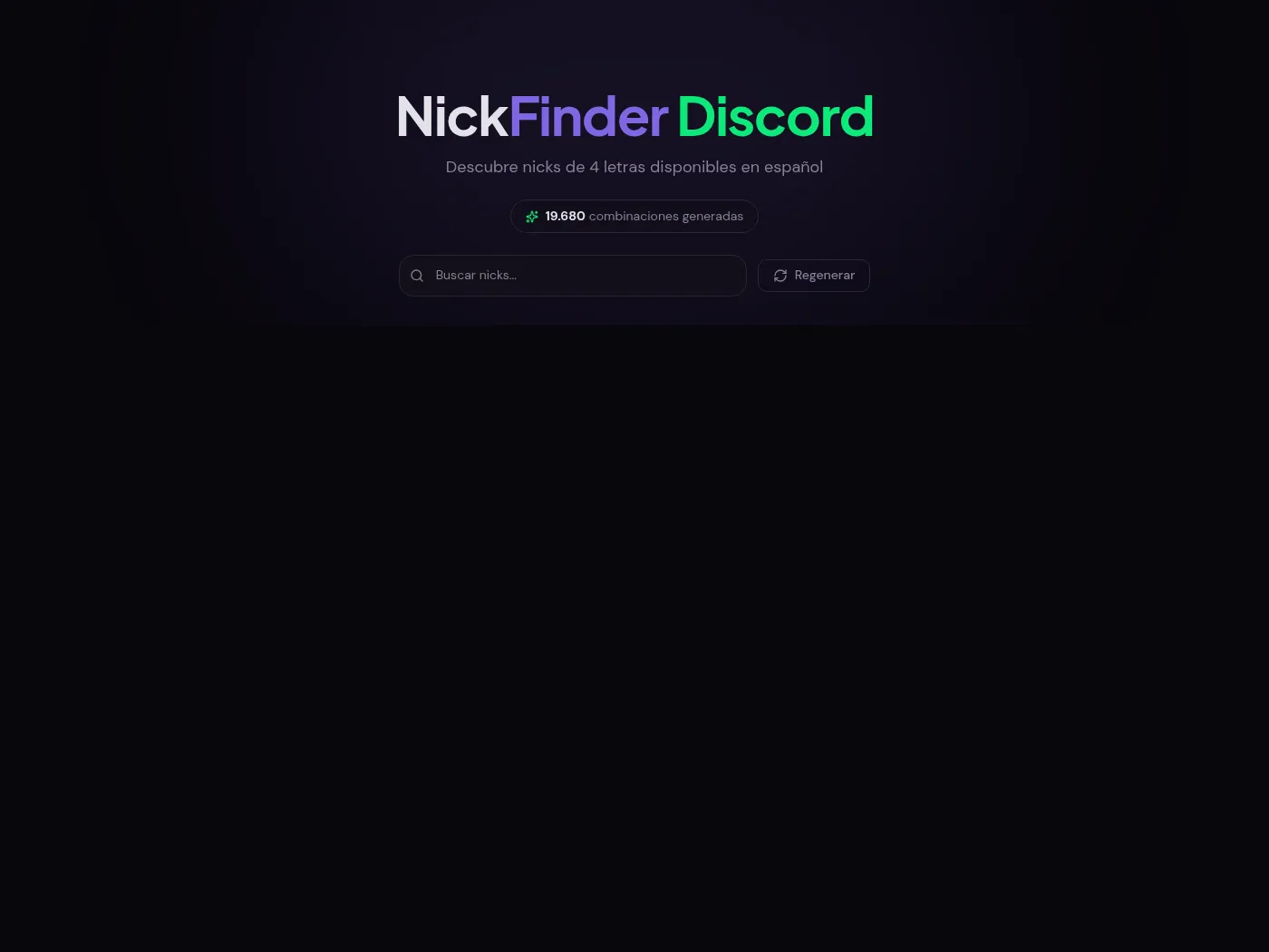 NickFinder Discord ES